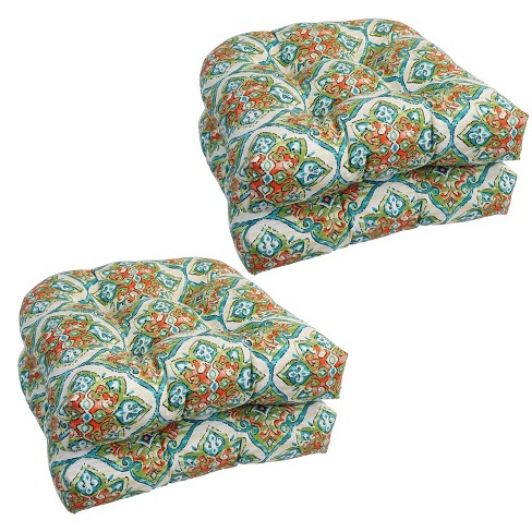 Blazing Needles 19-inch U-shaped Dining Chair Cushions (set Of 4 ...
