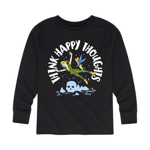 Disney Peter Pan Long Sleeve Graphic T-shirt - Black - 3t : Target