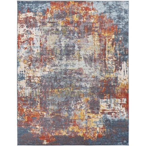 7'10"x10'3" Strata Modern Rugs Blue - Artistic Weavers: Traditional ...