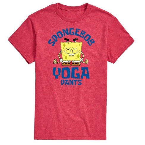 Men's Spongebob Squarepants Spongebob Yoga Pants Short Sleeve Graphic T ...