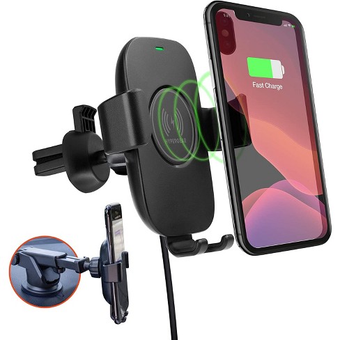 Hypergear Gravity 15w Wireless Fast Charge Mount Black : Target