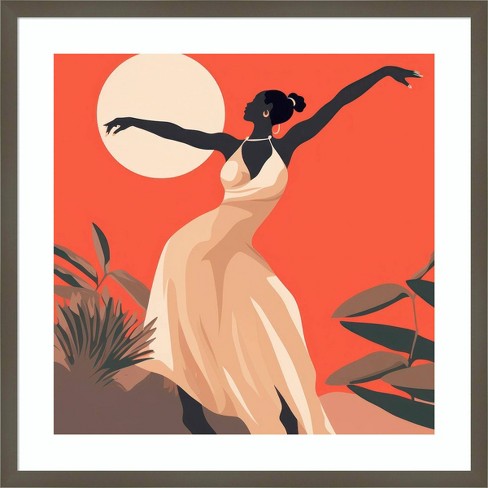Amanti Art 25"x25" Graceful Woman I By Lazar Studio Wood Framed Wall ...