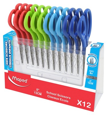 Enday Blunt Tip School Scissors Soft Comfort Grip Handles 5", Blue : Target