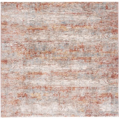 Valencia Val514 Power Loomed Area Rug - Beige/rust - 6'4" Round ...