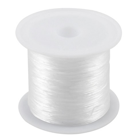Unique Bargains White Elastic Crystal Jewelry Beading Thread For Making ...