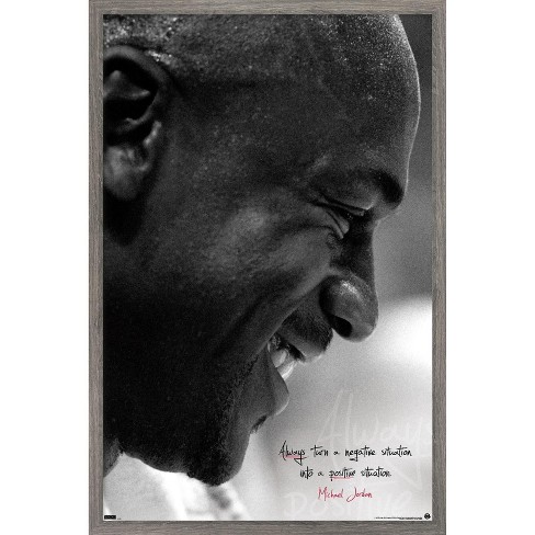 Trends International Michael Jordan - Always Positive Framed Wall ...