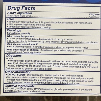 Tucks Medicated Hemorrhoidal Pads - 100ct : Target