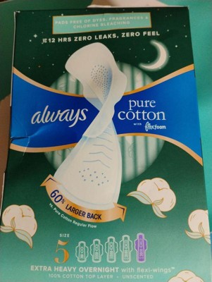 Always Pure Cotton With Wings Size 1 Regular Unscented - 28ct : Target