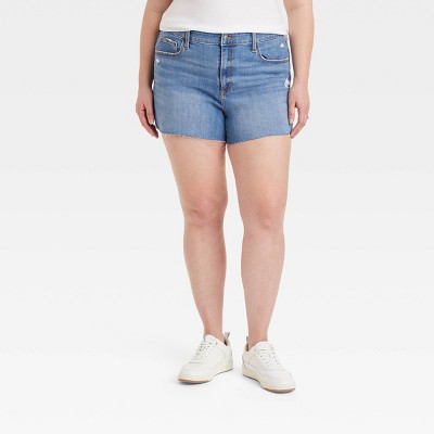 Women's High-rise Jean Shorts - Universal Thread™ Medium Wash 20 : Target