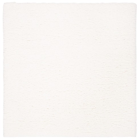 Flokati Shag Flk310 Power Loomed Area Rug - Ivory - 6'7"x6'7 ...