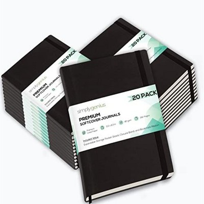 Simply Genius A5 Lined Notebooks With Hardcover - College Ruled ...