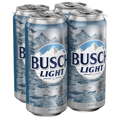 Busch Light Beer - 4pk/16 Fl Oz Cans : Target
