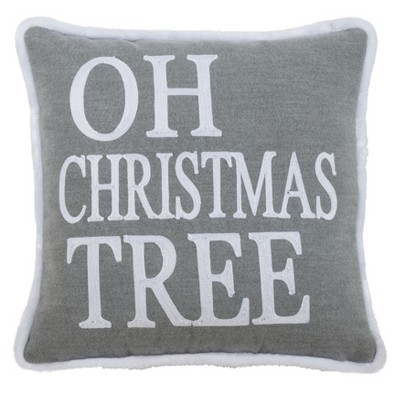 Saro Lifestyle Christmas Tree Throw Pillow With Led Lights : Target