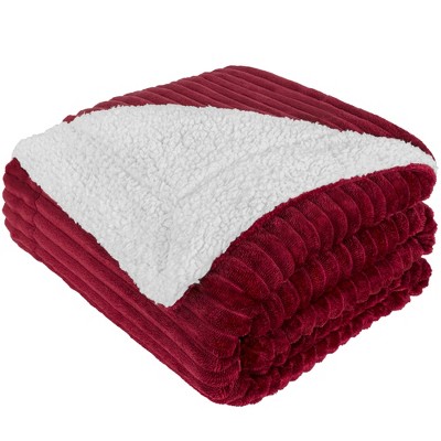 Park Designs Chunky Ribbed Knit Throw - Garnet : Target