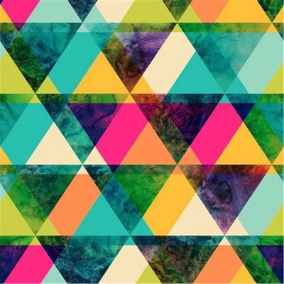 HomeStock 23 in. L x 23 in.W Framed Geometric Shapes Digital Art For ...