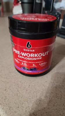 Six Star Pre-workout Explosion 2.0 Sports Nutrition Supplement Powder - Fruit Punch - 10oz 30 ...