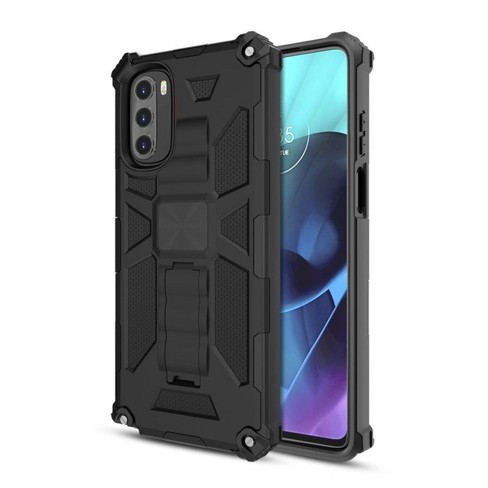 Mybat Sturdy Hybrid Protector Case Cover (with Stand) For Motorola Moto ...