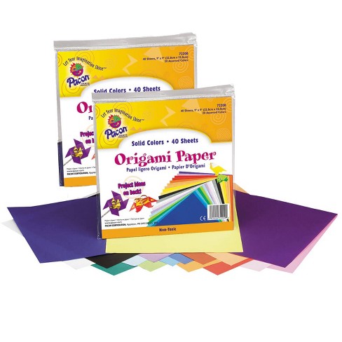Creativity Street® Origami Paper, Assorted Colors, 9" X 9", 40 Sheets ...
