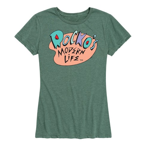 Women's - Rocko's Modern Life - Rocko Logo Short Sleeve Graphic T-shirt ...