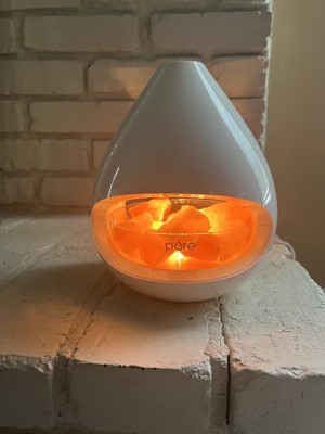 Crystal Himalayan Salt Rock Lamp And Ultrasonic Oil Diffuser - Pure ...