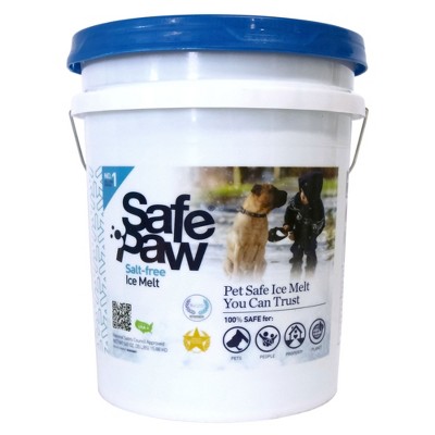 Safe Paw Pet Friendly 35 Lbs Bucket Ice Melt Concrete Safe Non Toxic ...