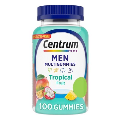 Centrum Men's Multivitamin Gummies - Tropical Fruit - 100ct : Target