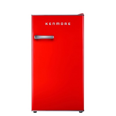Kenmore 3.3 Red Retro Refrigerator Compact Dorm Fridge Freezer Combo Energy Star Certified Adjustable Shelves Target