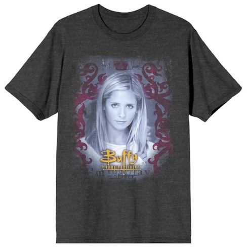 Buffy The Vampire Slayer Key Art Women's Charcoal Short Sleeve Crew ...
