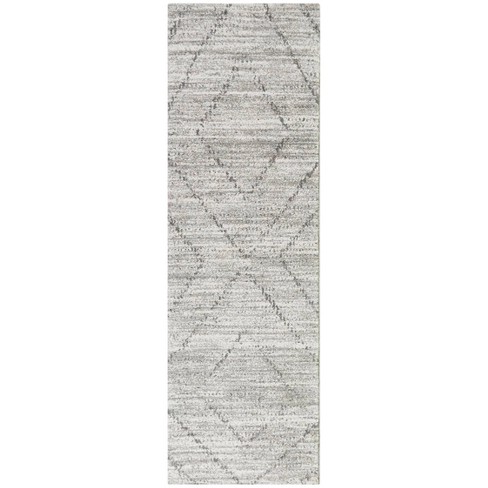 2'2"x7' Sienna Transitional Geometric Rug Gray - Balta Rugs : Target
