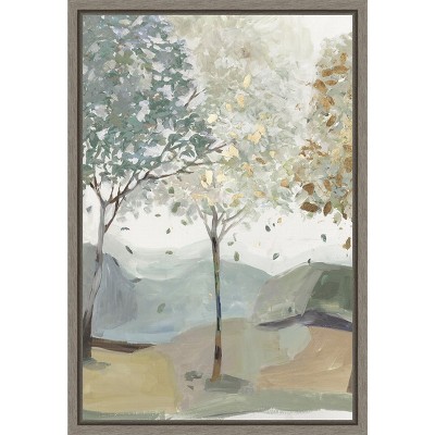 Amanti Art Breezy Landscape Trees I By Allison Pearce Canvas Wall Art ...