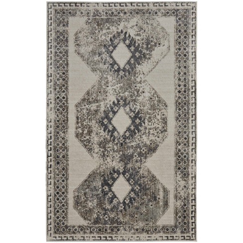 Kano Transitional Distressed Ivory/taupe/gray Area Rug : Target