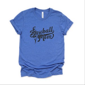 Baseball Mom Cursive Retro - Women's Short Sleeve Graphic T-Shirt : Target