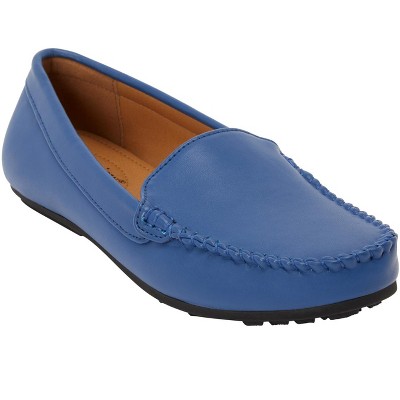 Comfortview Women's Wide Width The Milena Moccasin, 8 M - Royal Navy ...