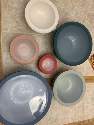12pc (set Of 6) Plastic Mixing Bowl Set With Lids - Figmint™ : Target