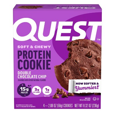 Quest Nutrition Protein Cookie - Double Chocolate Chip - 4ct : Target