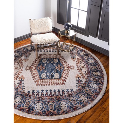 Unique Loom 4' 0 X 4' 0 Utopia Larissa Cream Area Rug : Target