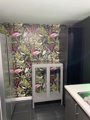 Midnight Tropic Green Tropical Paste The Wall Wallpaper : Target