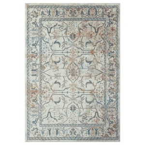 Luxe Weavers Floral Ivory 8x10 Indoor Area Rug : Target