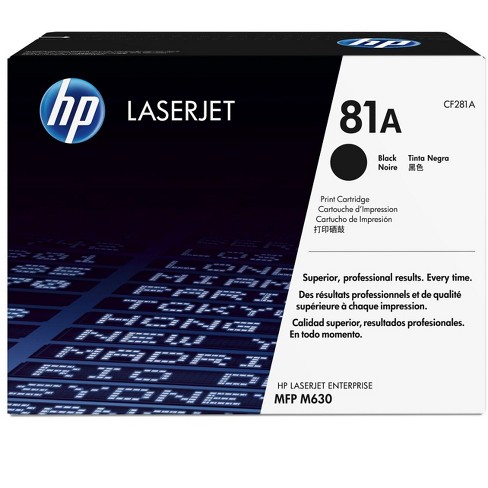 Hp Inc. 81a Black Original Laserjet Toner Cartridge, 10500, Cf281a : Target