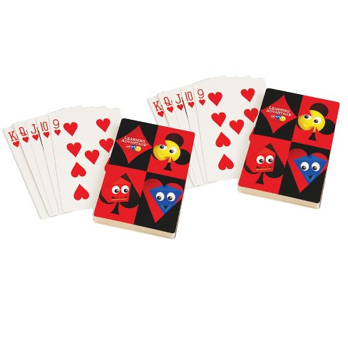 Learning Advantage Giant Playing Cards, 4.50" X 6.75", 52 Per Pack, 2 ...