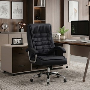 GDFStudio Auronix Swivel Faux Leather Upholstered Executive Office ...