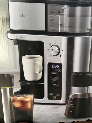 Braun Multiserve Plus 10-cup Pod Free Drip Coffee Maker, 7 Brew Sizes ...