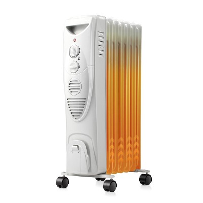 R.w.flame Oil Filled Radiator Heater, Adjustable Thermostat, 3 Heat ...