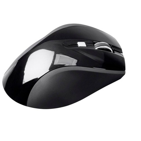 Monoprice Select Wireless Ergonomic Mouse - Black - Ideal For Work ...