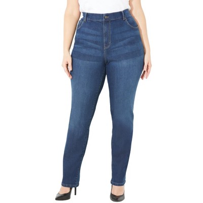 Catherines Women's Plus Size Right Fit Curvy Modern Slim Leg Jean - 34 ...