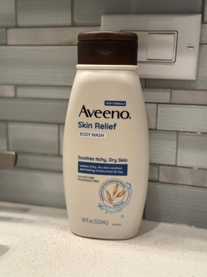 Aveeno Skin Relief Unscented Body Wash For Sensitive Skin - 18 Fl Oz ...