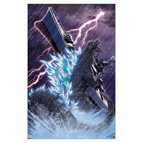 Trends International Godzilla: Comic - Lightning Framed Wall Poster ...