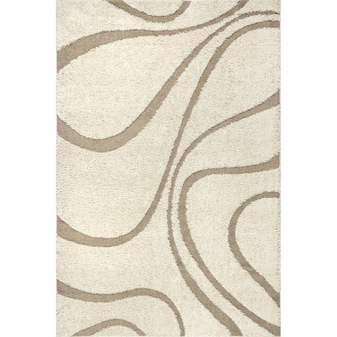 Nuloom Carolyn Abstract 3x5 Accent Shag Rug For Living Room Bedroom ...