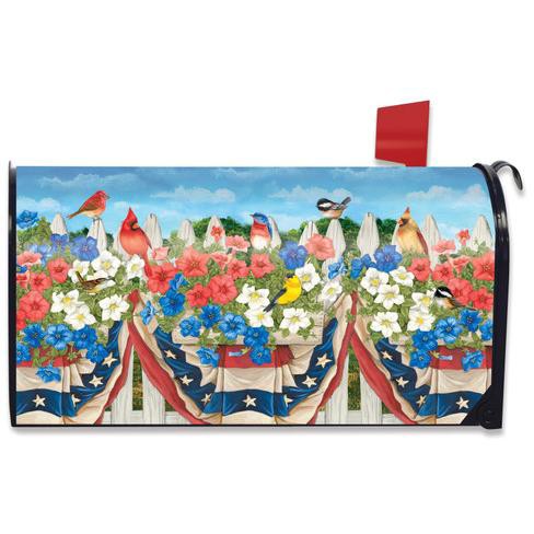 American Birds Spring Magnetic Mailbox Cover Floral Standard Briarwood ...