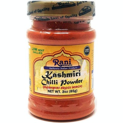 Kashmiri Chilli Powder (deggi Mirch, Low Heat) - 3oz (85g) - Rani Brand ...
